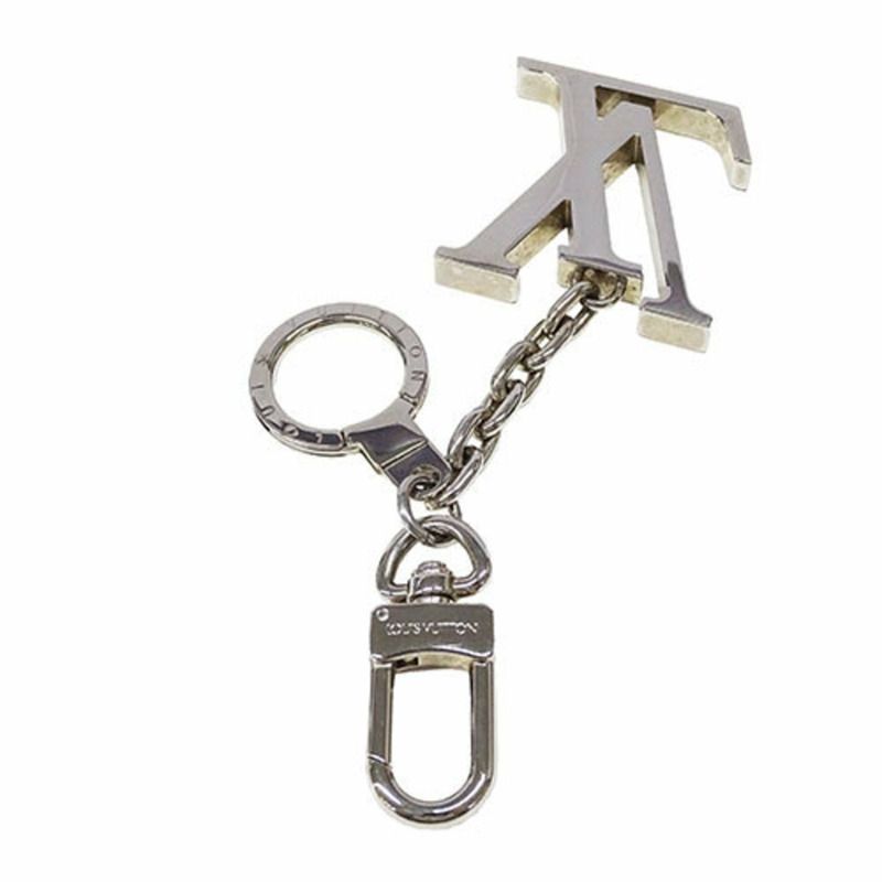 路易威登 LOUIS VUITTON 鑰匙圈 Monogram 女用男金屬 Portocle 首字母 LV 銀色 M65071 鑰匙吊飾 ...