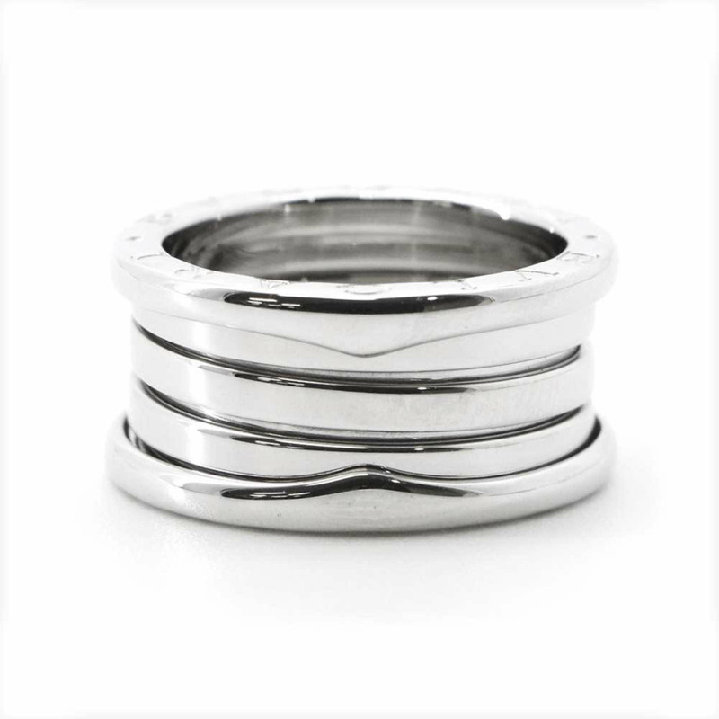 BVLGARI B-zero1 戒指，3 環，K18WG 白金，戒指尺寸 53｜PopChill 拍拍圈