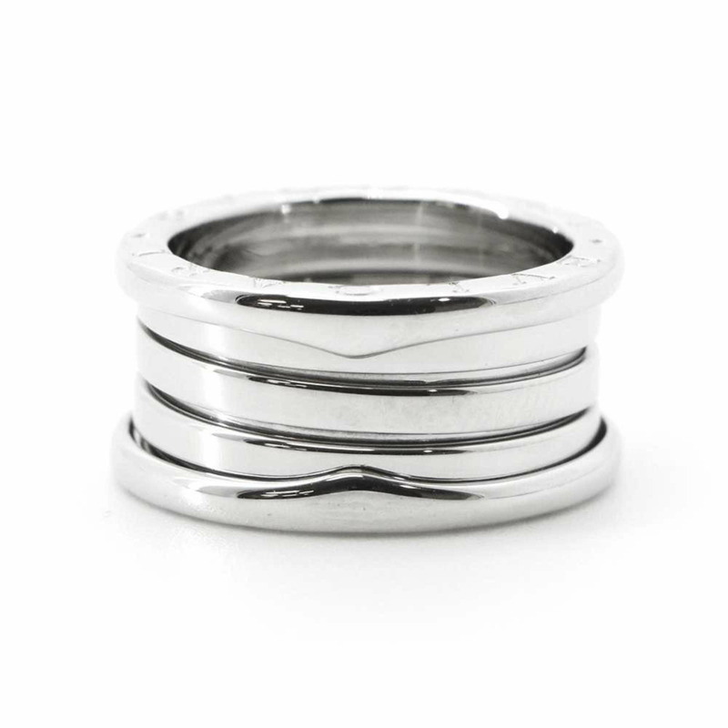 BVLGARI B-zero1 戒指，3 環，K18WG 白金，戒指尺寸 53｜PopChill 拍拍圈