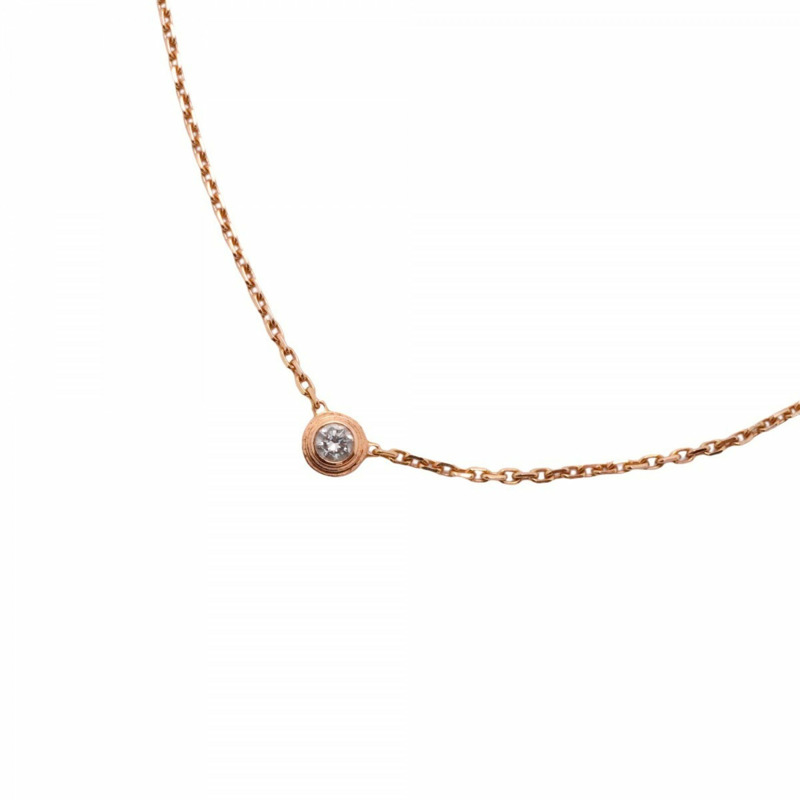 卡地亞項鍊 Diamant Legend XS 1PD K18PG 玫瑰金鑽石女士｜PopChill 拍拍圈