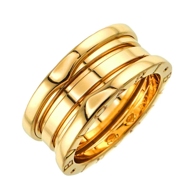 BVLGARI B-ZERO1 3 環 #52 戒指，K18 YG 金 750，戒指｜PopChill 拍拍圈