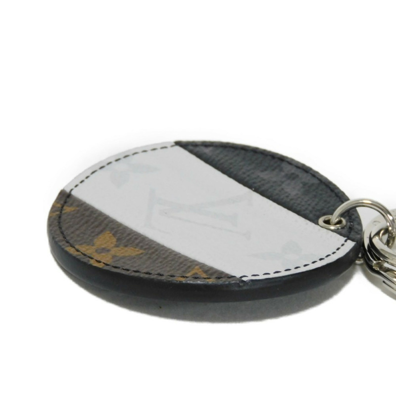 路易威登 LOUIS VUITTON 鑰匙圈 Portocle Il Store LV 黑白棕色 Monogram Eclipse Noir ...