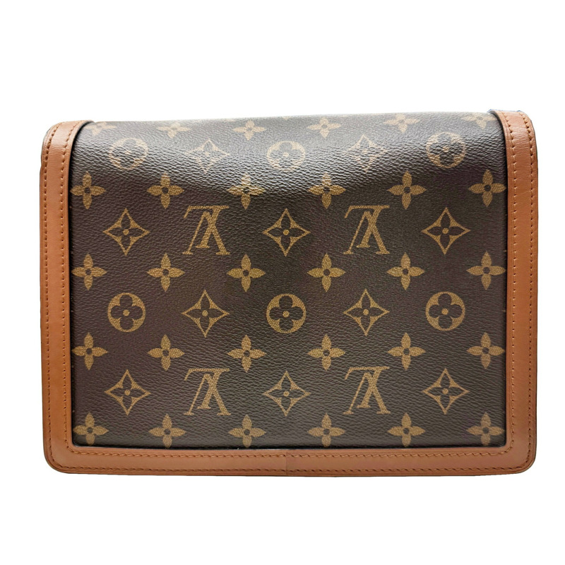 LOUIS VUITTON 路易威登 Dauphine MM M44391 RFID IC 晶片 Monogram 單肩包 女士反面 ...