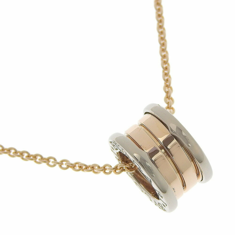 BVLGARI Bvlgari B-zero1 Perfect Mystique Be Zero 1 CL857655 K18 玫瑰金 x 白色 PG/WG 女士項鍊｜PopChill 拍拍圈