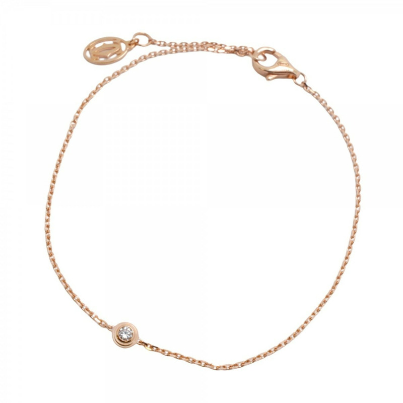 卡地亞 手鍊 Diamant Legend XS 1PD K18PG 粉紅金 鑽石 女士｜PopChill 拍拍圈