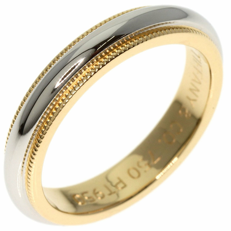 Tiffany & Co. Milgrain 戒指，18K 黃金，PT950，女士，TIFFANY｜PopChill 拍拍圈
