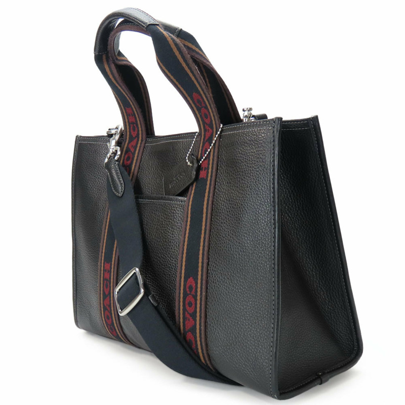 Coach 手提包 CM067 皮革 黑色 棕色 2way 單肩包 女款 COACH｜PopChill 拍拍圈