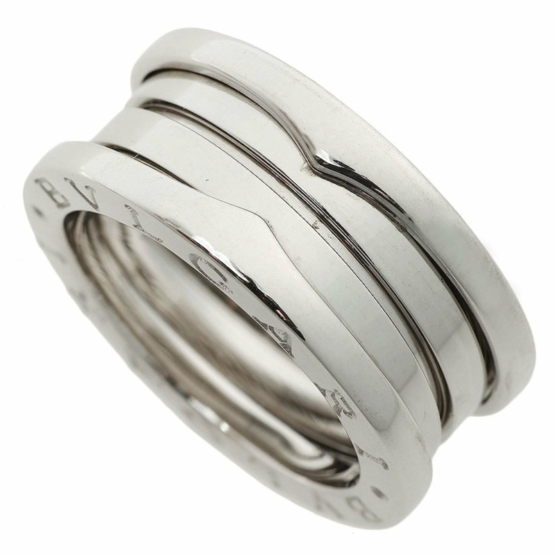 BVLGARI B-ZERO1 B-Zero One 戒指 3 環 K18WG 白金 #49 約。尺寸 8.5｜PopChill 拍拍圈