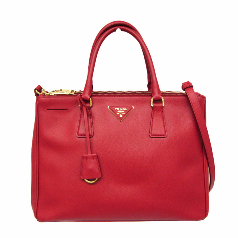 Prada Galleria BN2274 女士 Saffiano 手提包、肩背包 紅色｜PopChill 拍拍圈