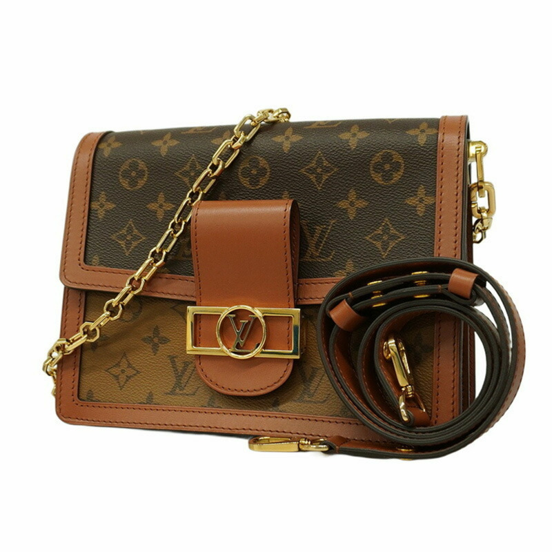 Louis Vuitton 肩背包 Monogram Reverse Dauphine MM M44391 棕色 女款｜PopChill 拍拍圈