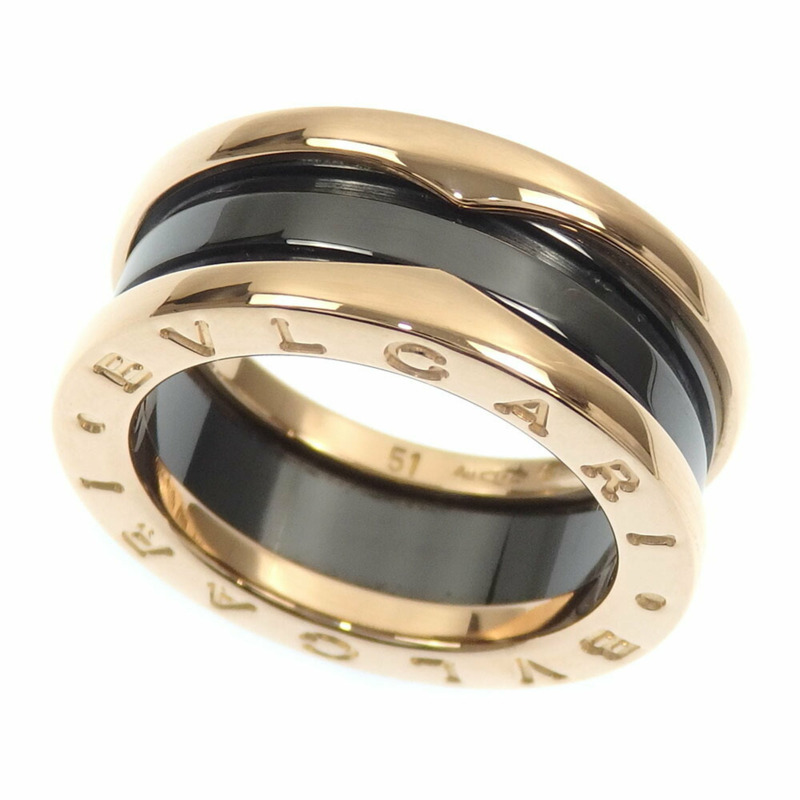 Bvlgari B-Zero1 女士戒指，K18PG，尺寸 10，#51，8.4 克，18K 750，玫瑰金，B-ZERO1 347037｜PopChill 拍拍圈