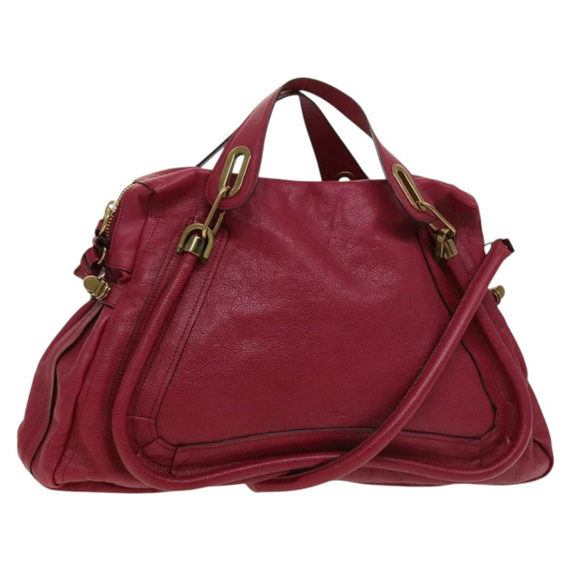 【日本直送】Chloe Paraty 手提包 皮革 2 款 粉紅金 正品 124627｜PopChill 拍拍圈