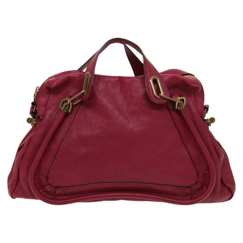 【日本直送】Chloe Paraty 手提包 皮革 2 款 粉紅金 正品 124627｜PopChill 拍拍圈