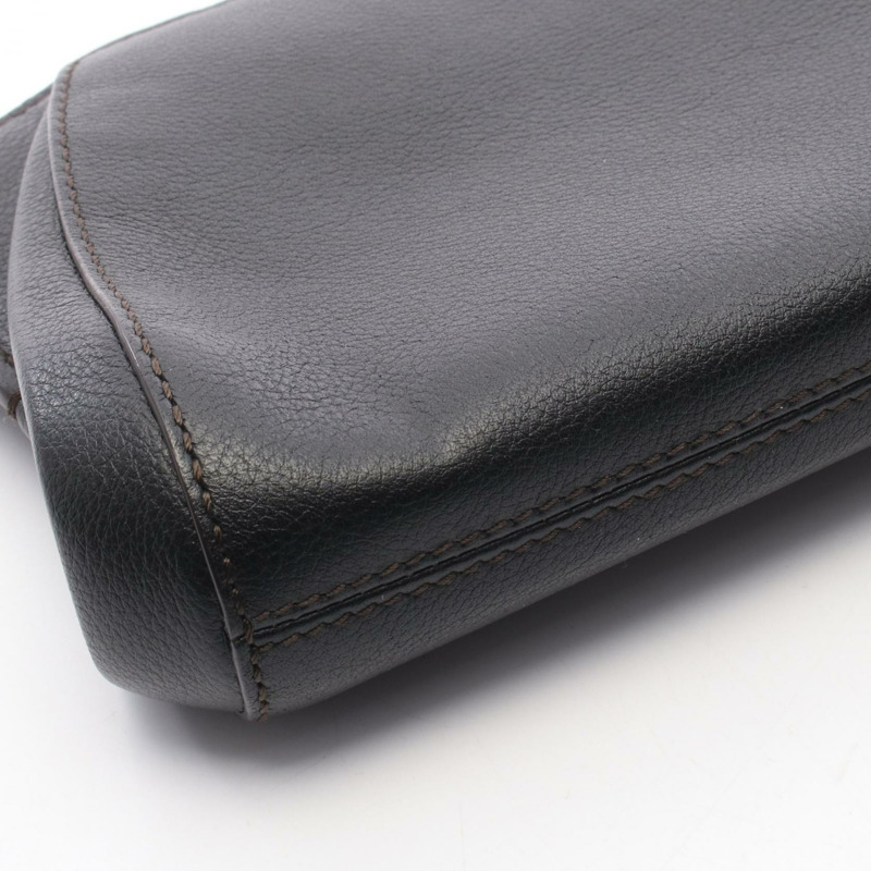 卡地亞 C de Cartier 2C 商務包 手拿包 皮革 黑色 二手 女士｜PopChill 拍拍圈