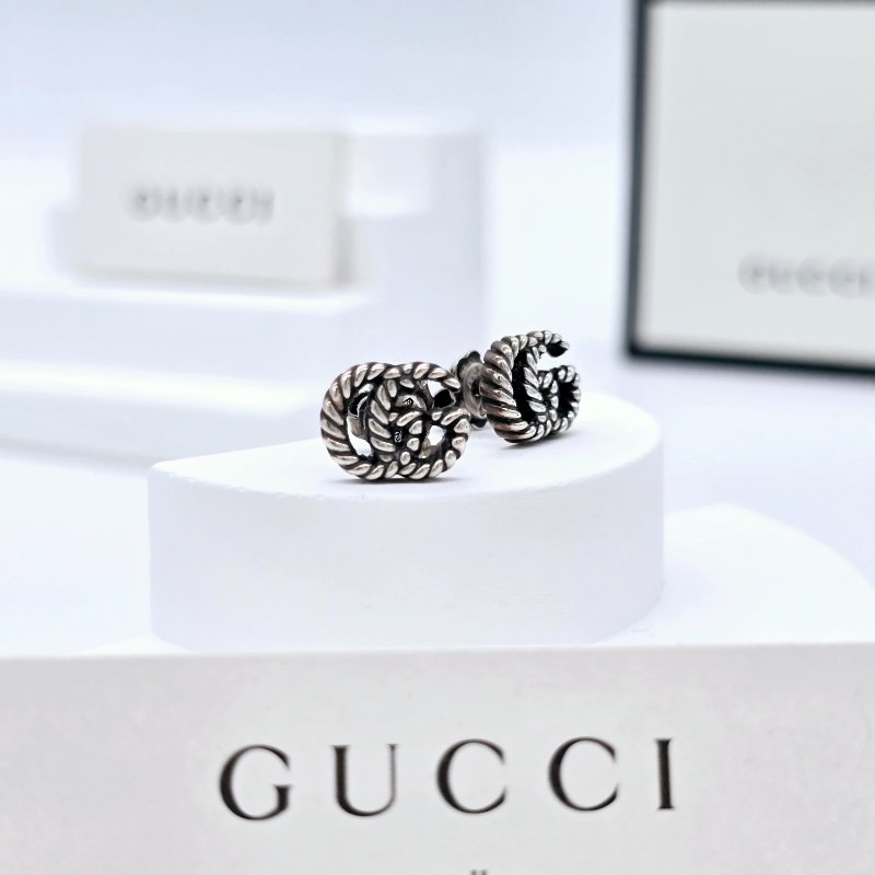 GUCCI 925銀 經典雙G 耳環｜PopChill 拍拍圈
