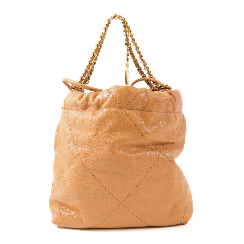 CHANEL 牛皮皮革C22 Mini金扣手挽肩背兩用袋｜PopChill 拍拍圈