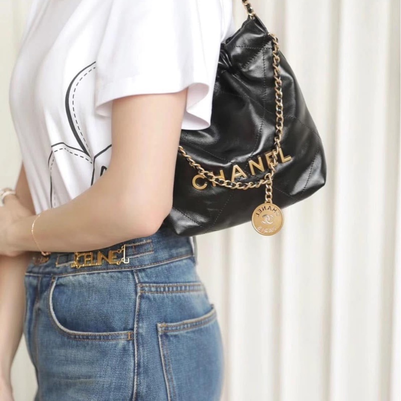 Chanel 22bag mini黑金 專櫃購入｜PopChill 拍拍圈